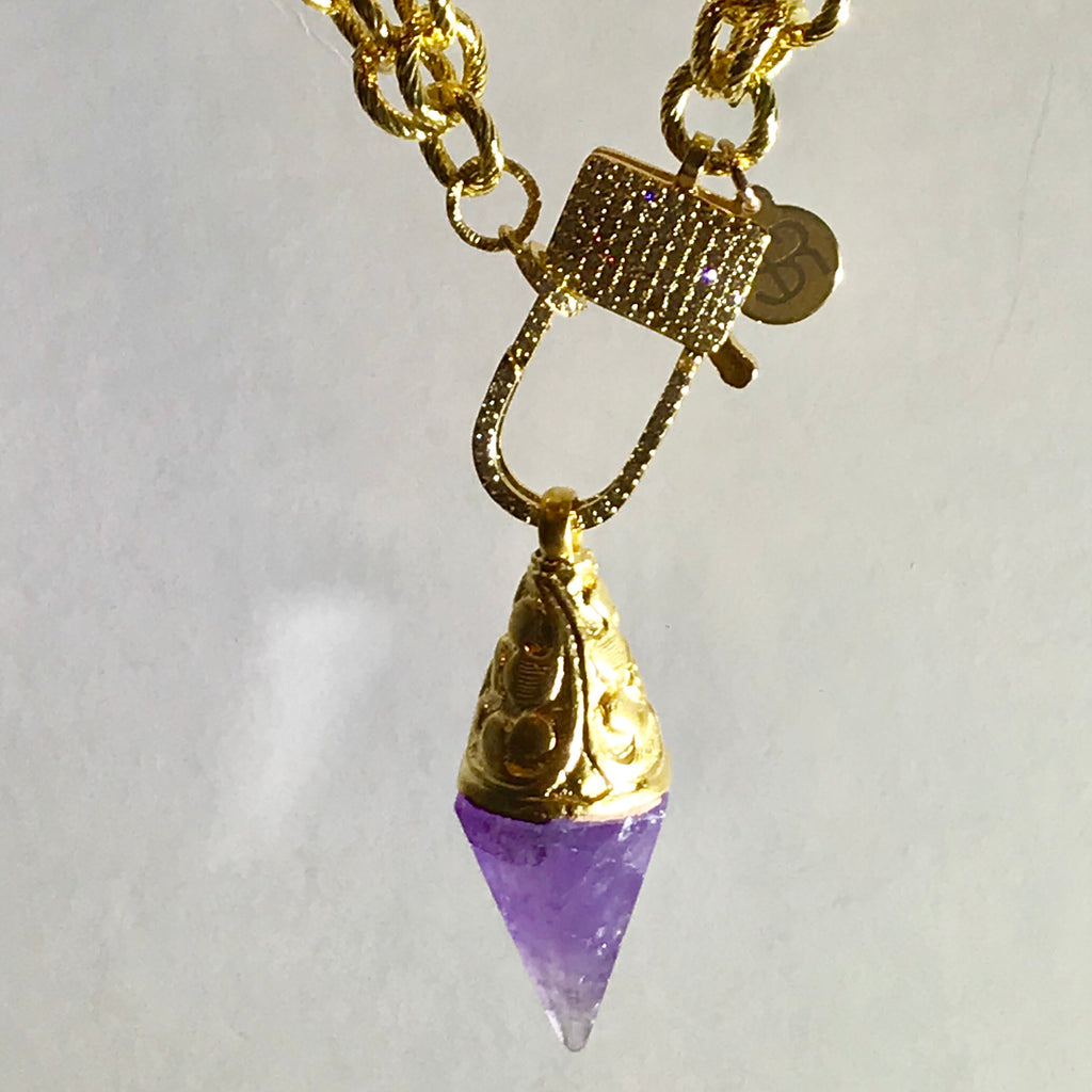 "Cleopatra" Amethyst Charm | Sassie Rocks Jewelry
